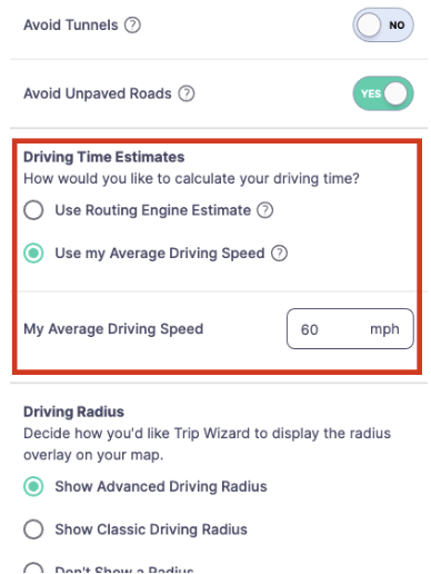 Driving Radius – RV LIFE Resources & Support
