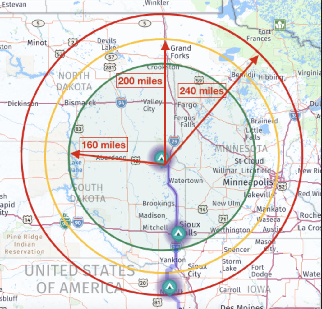Us Distance Map Driving Maps Apple